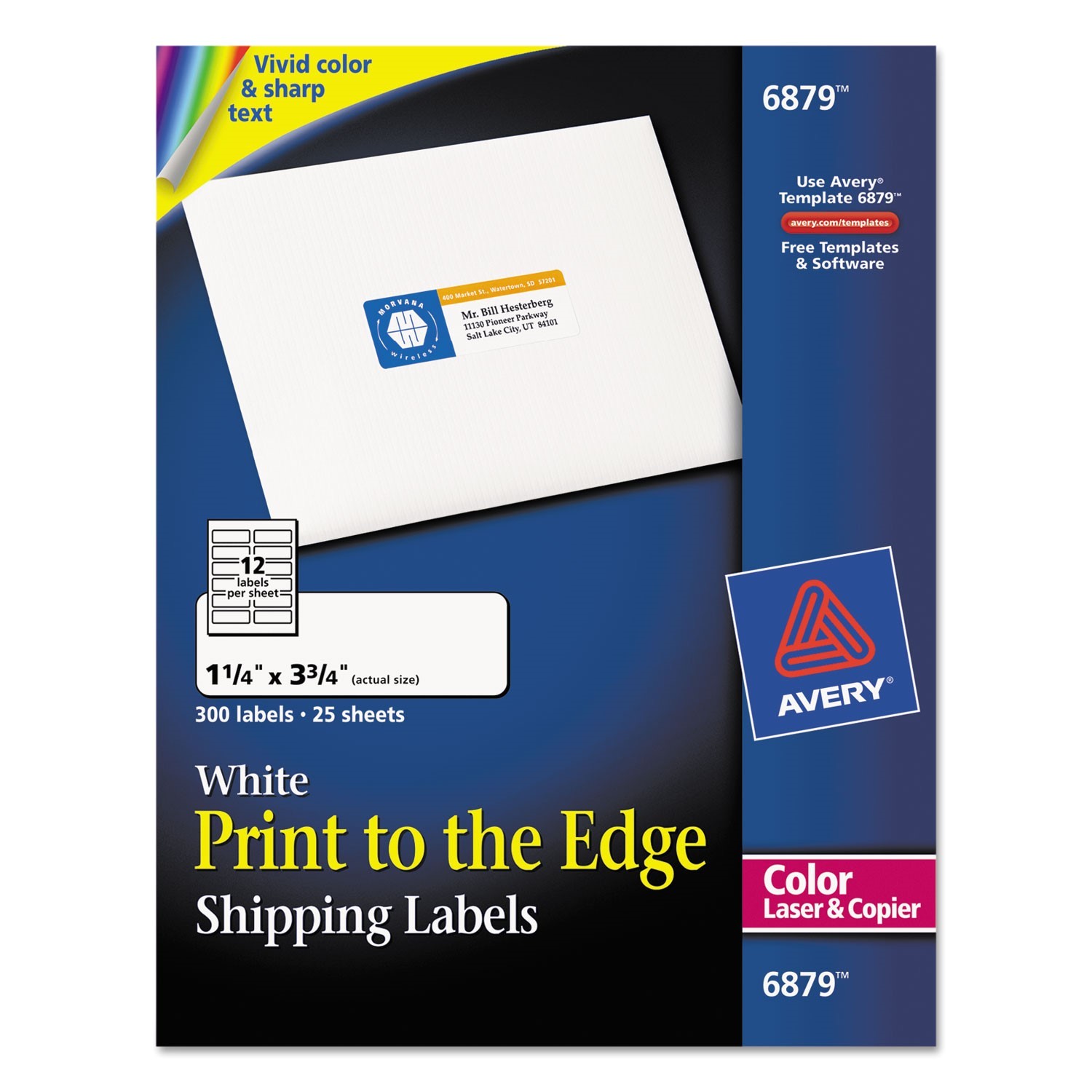 Avery 1 2 X 1 3 4 Template Avery Print To The Edge Shipping Labels For