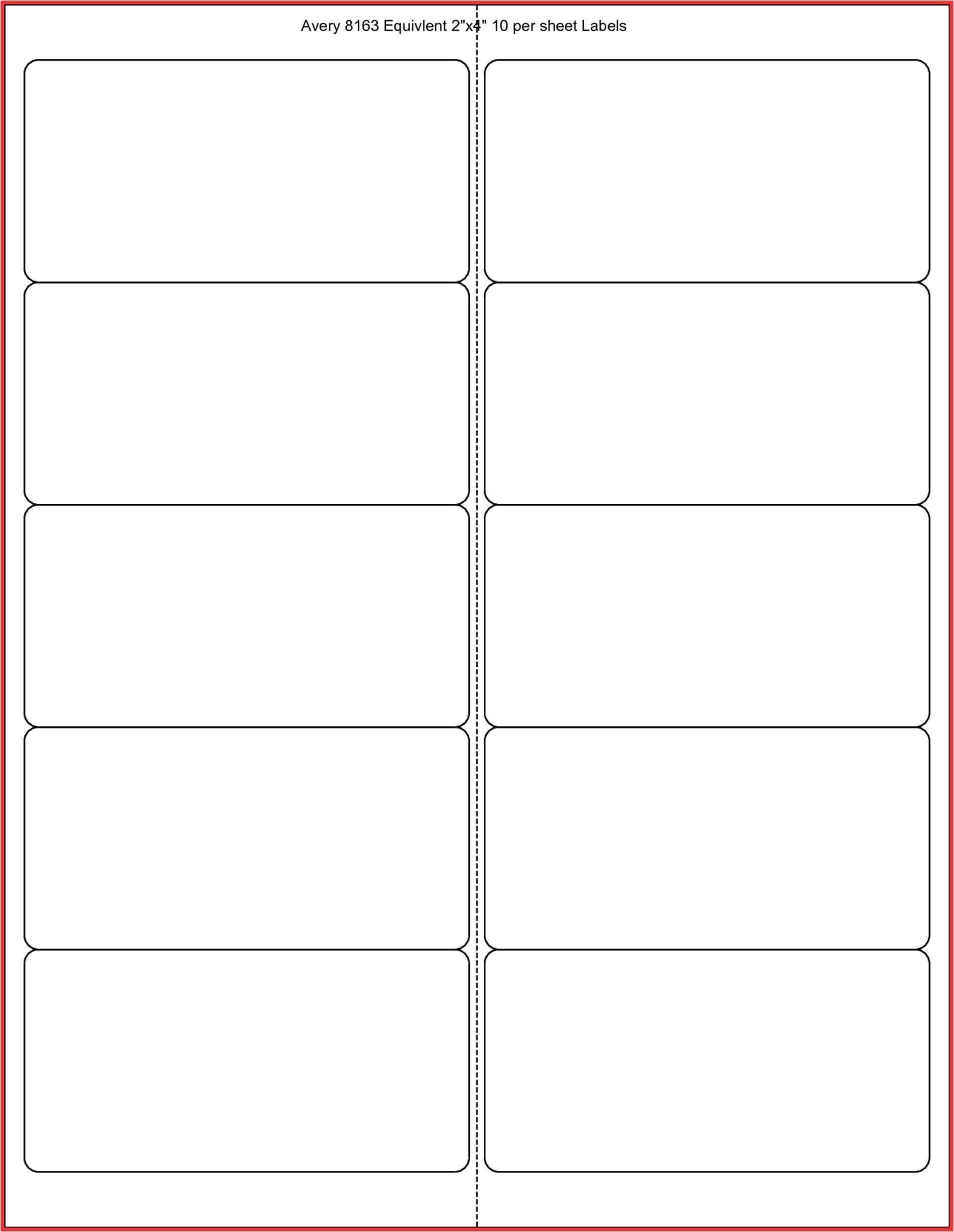 Avery 2x4 Labels Template Williamson ga us