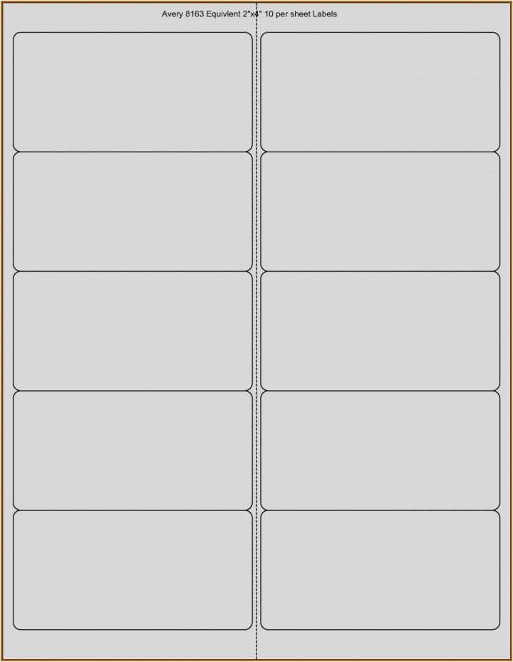 Avery Template For 8160