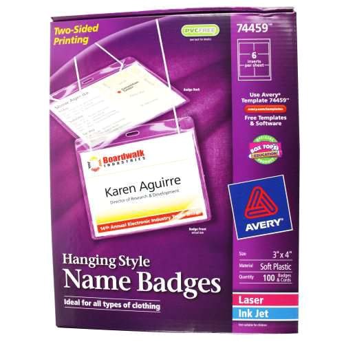 Avery Hanging Name Badges 74459 Template Williamson ga us
