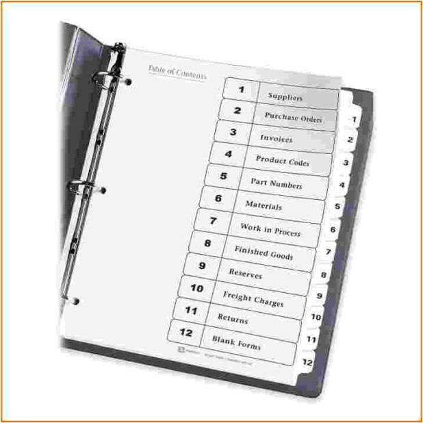 Avery Ready Index Template 15 Tab Williamson ga us