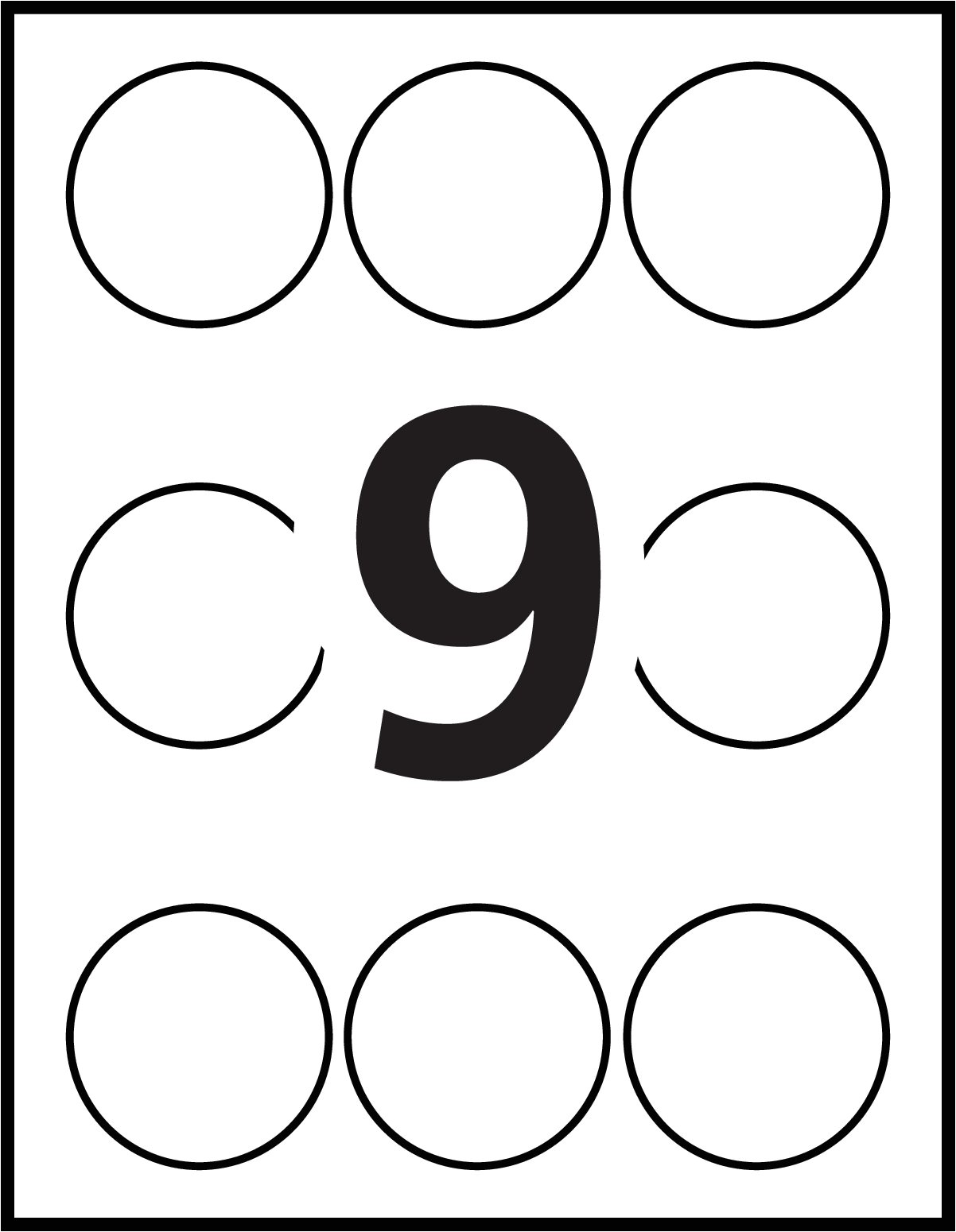 Avery Round Sticker Template