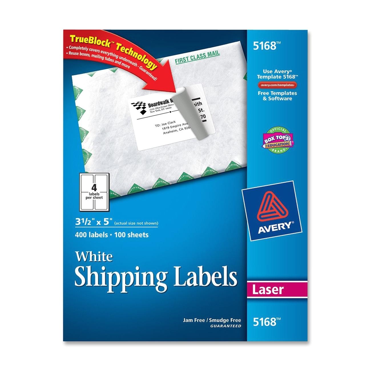 Avery Shipping Label Template 5168 Williamson ga us