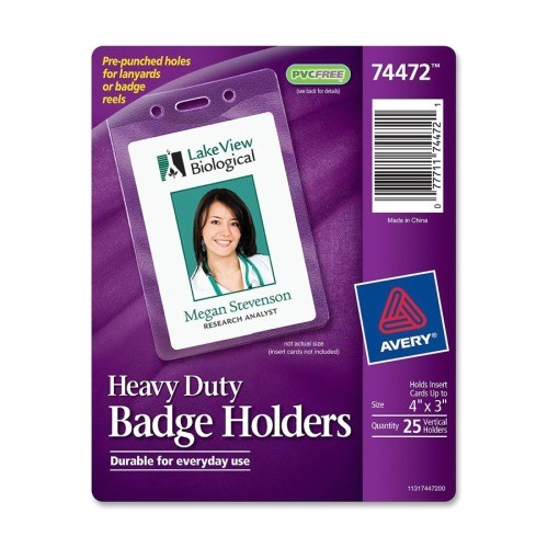 Avery Vertical Name Badge Template