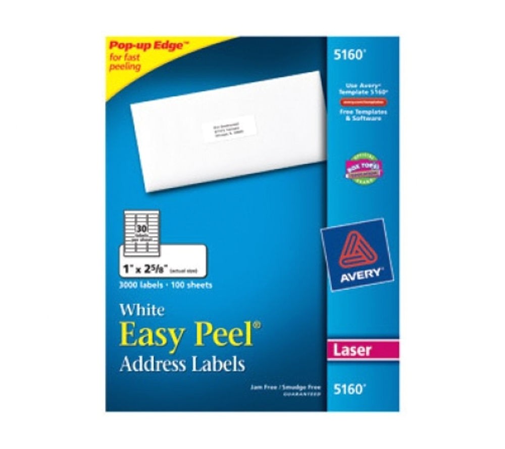 Easy Peel Labels Avery Template 5160 Williamson ga us