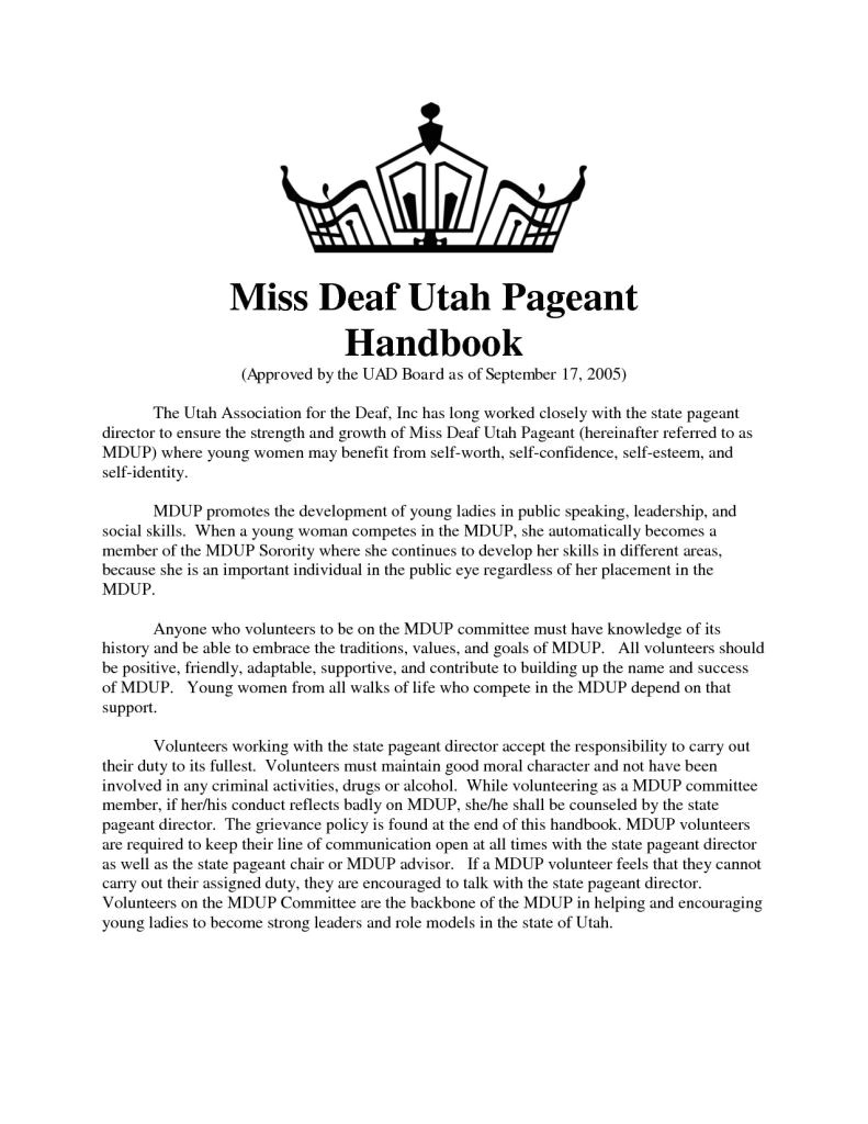 Pageant Resume Templates Williamson ga us