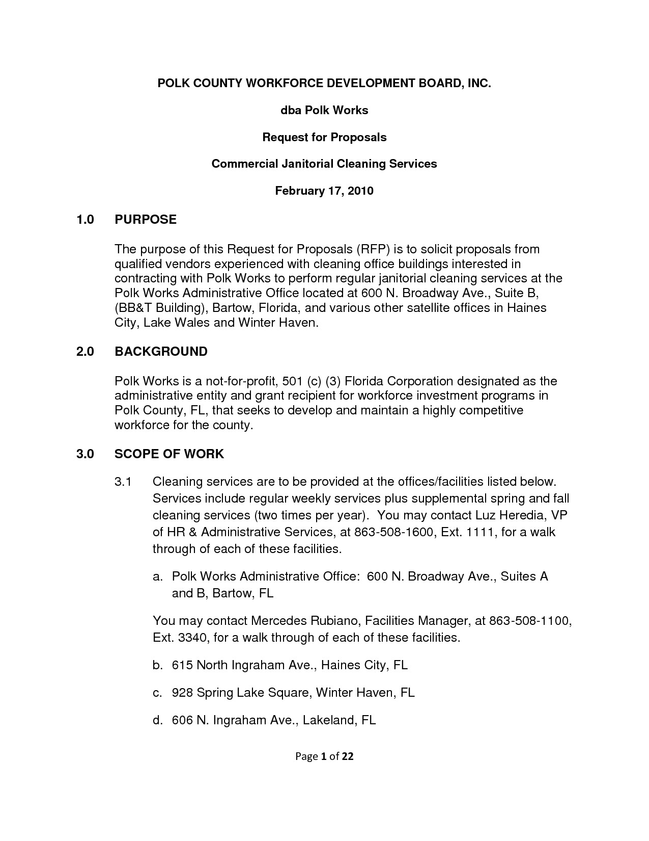 Post Construction Cleaning Proposal Template Williamson ga us