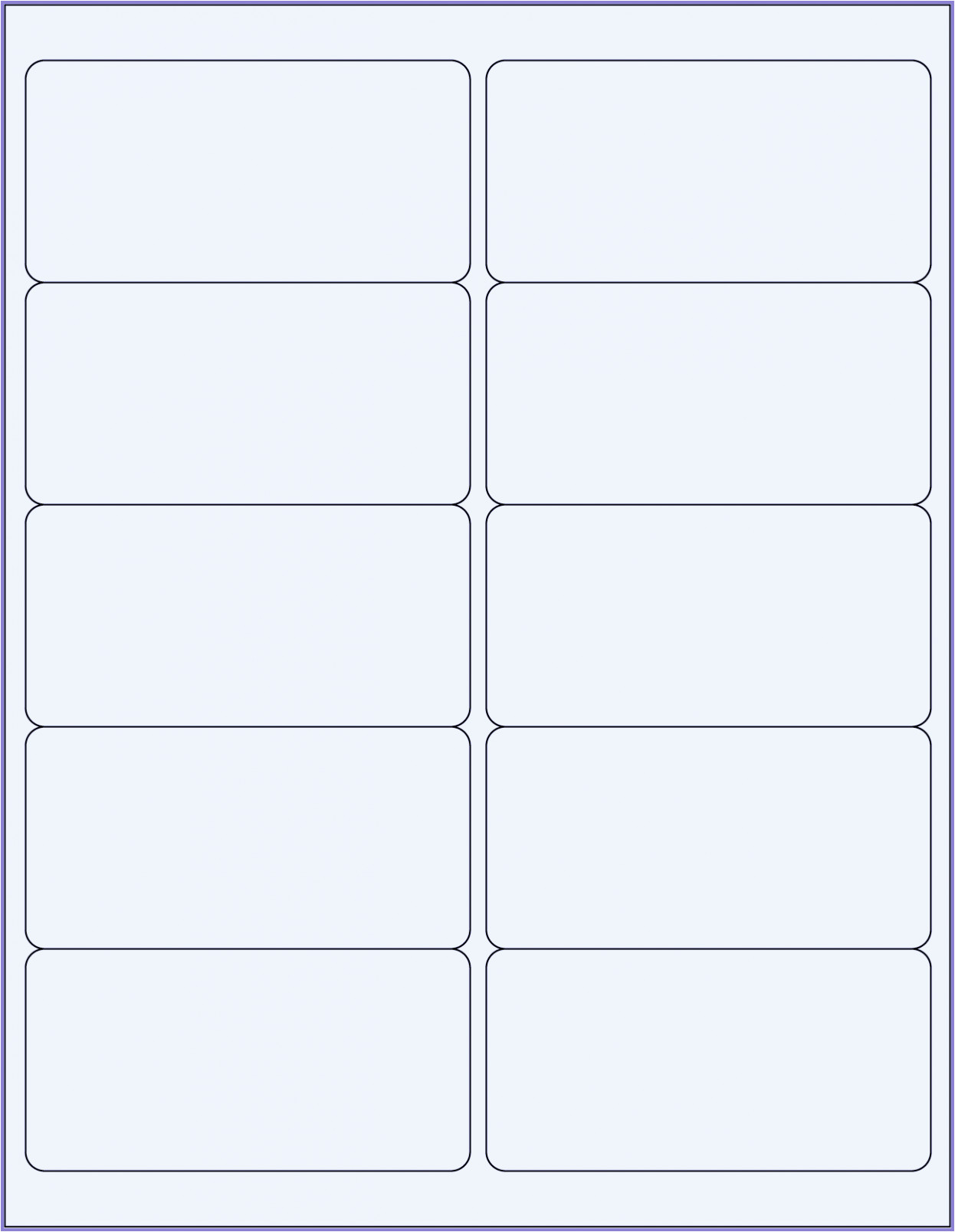 Avery 2X4 Clear Labels Template