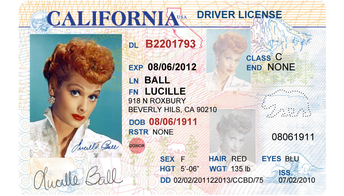 Printable California Temporary Driver s License Template