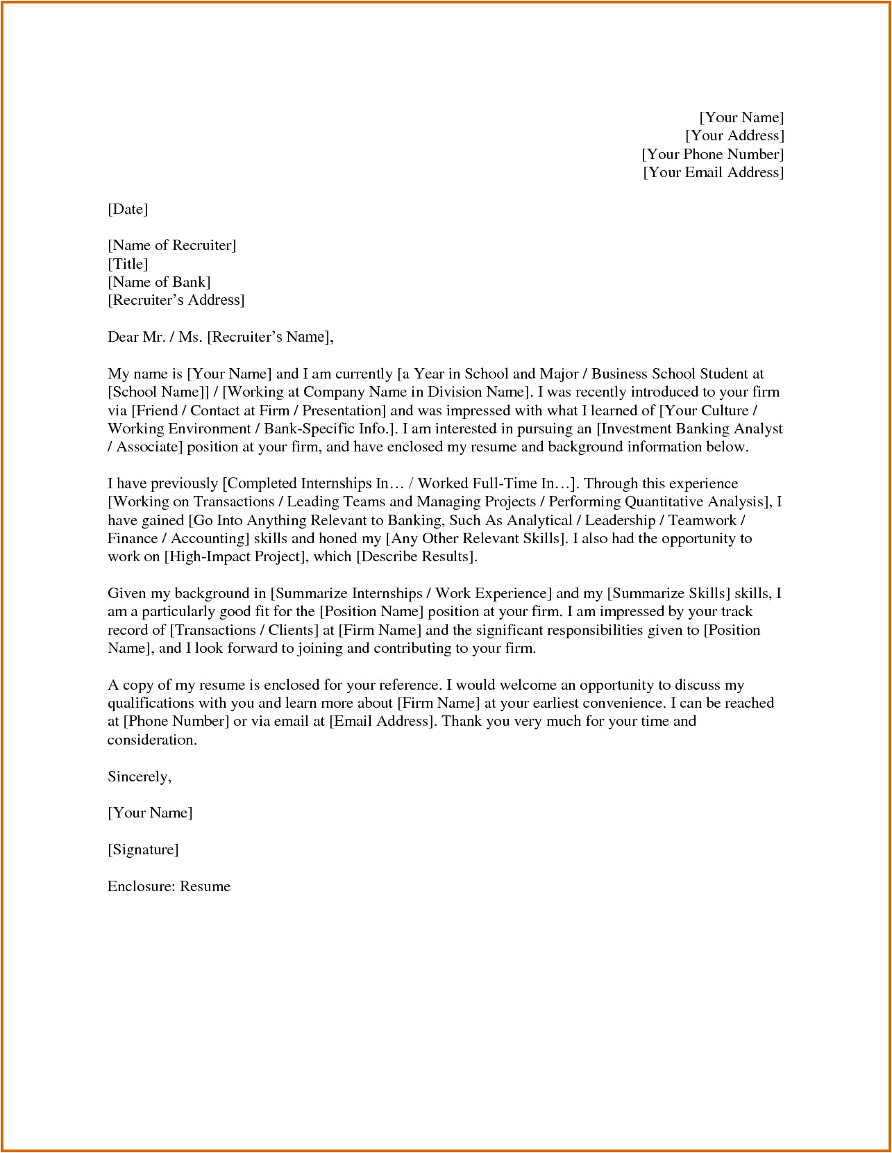 Cover Letter For Investment Management Williamson ga us