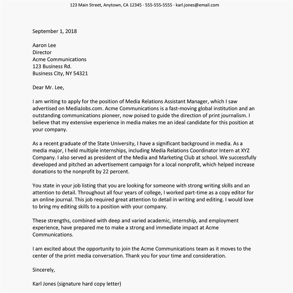 Cover Letters For College Graduates Williamson ga us