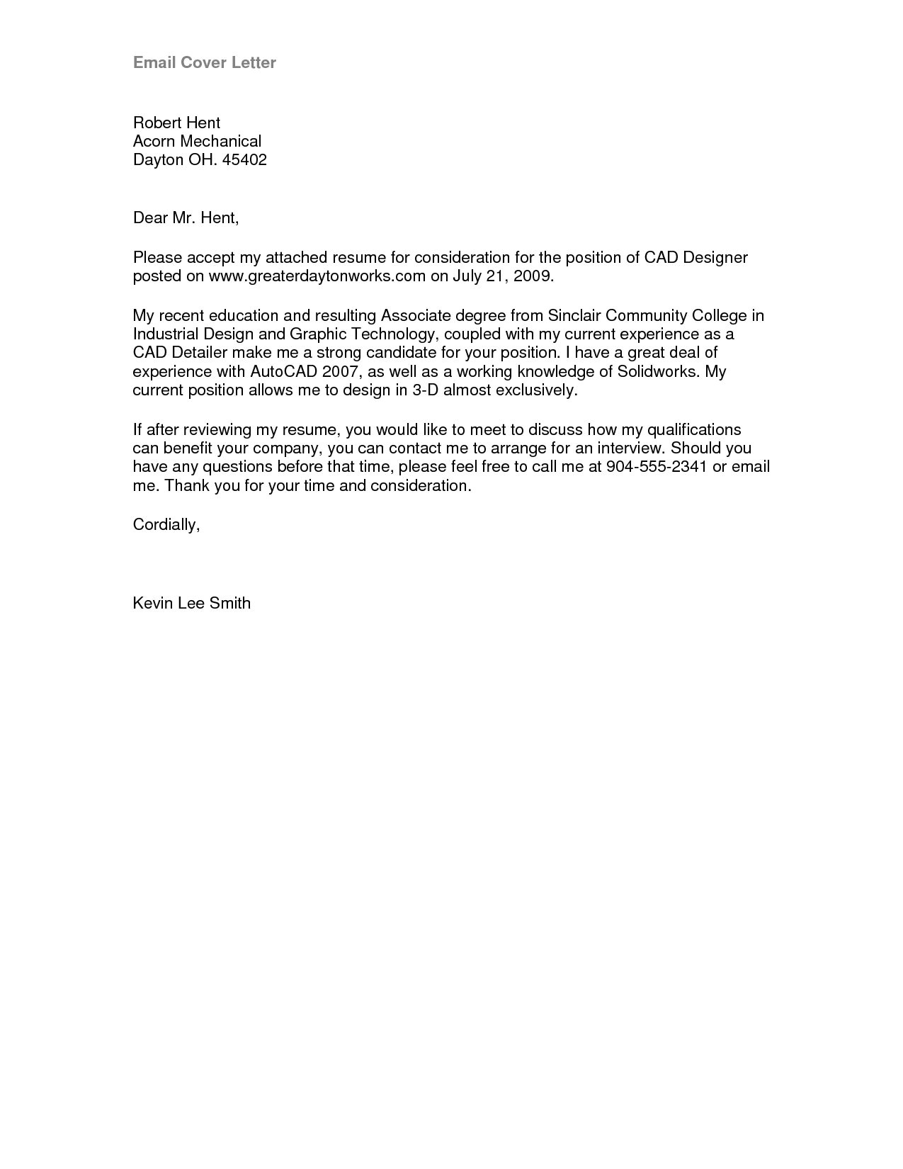 Cover Letters For Job Applications By Email Williamson ga us Cover Letters For Job Applications By Email Williamson ga us