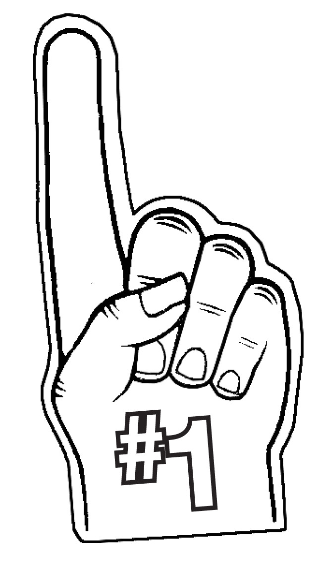 Foam Finger Template Williamson ga us