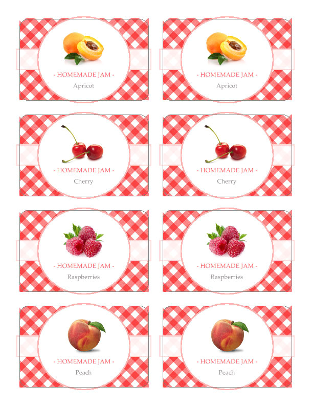 Free Printable Jam Labels Printable Templates