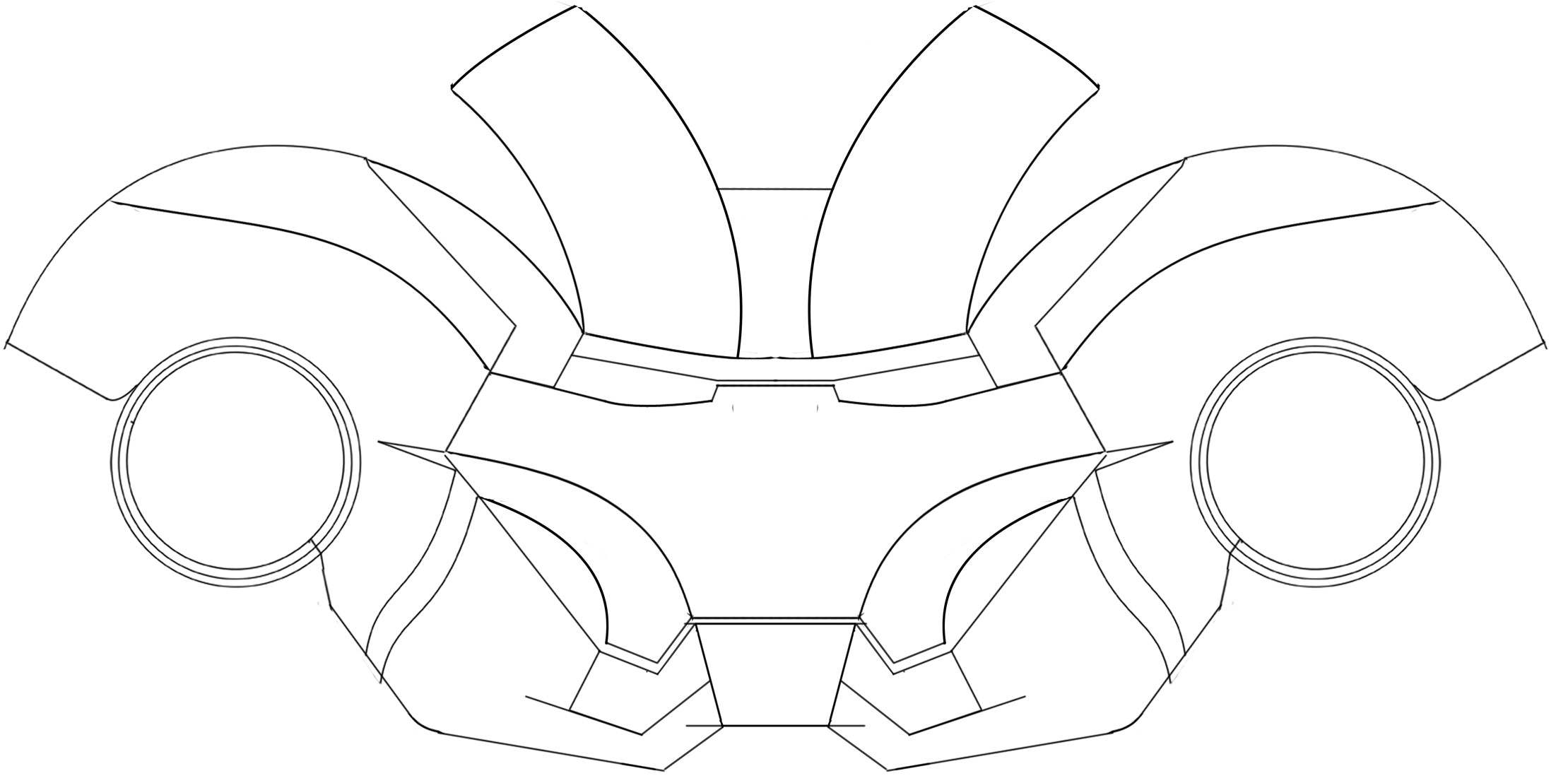 Iron Man Helmet Template Download Williamson ga us