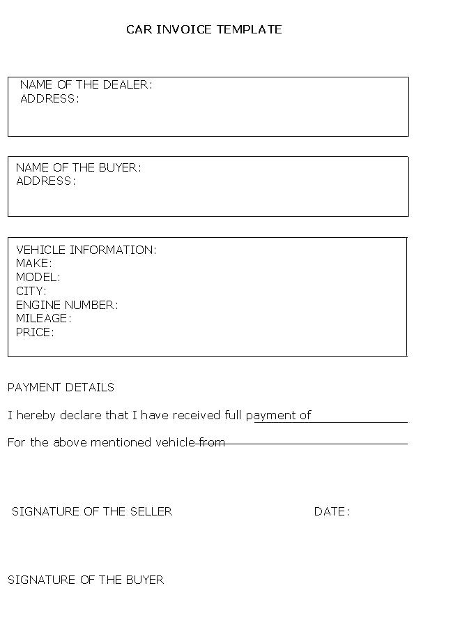 Private Car Sale Receipt Template Free Williamson ga us