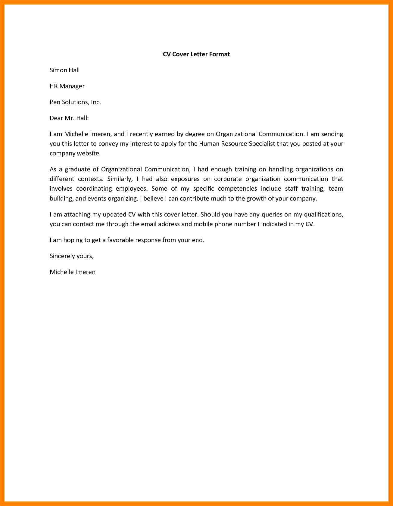 What Should Your Cover Letter Contain
