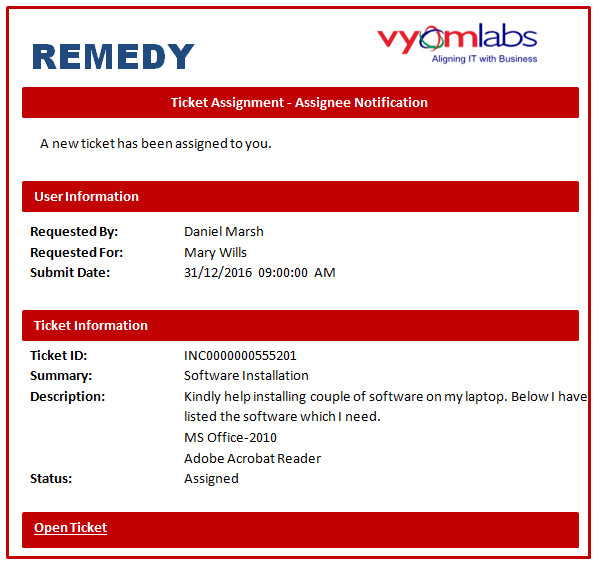 Bmc Remedy Email Templates Williamson ga us
