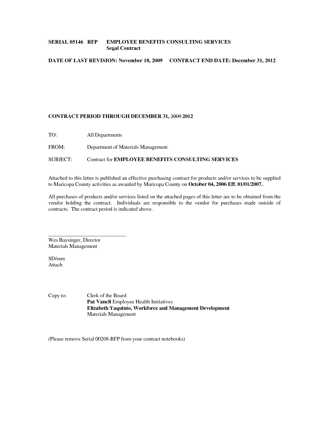 End Of Employment Contract Letter Template Williamson ga us