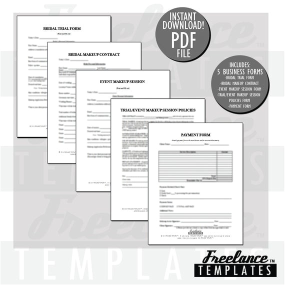 Freelance Makeup Artist Contract Templates Williamson ga us