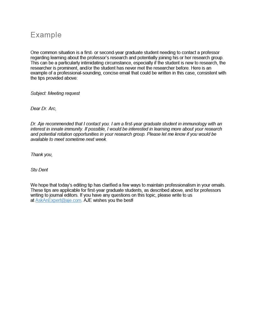 How To Write A Professional Email Template Williamson ga us