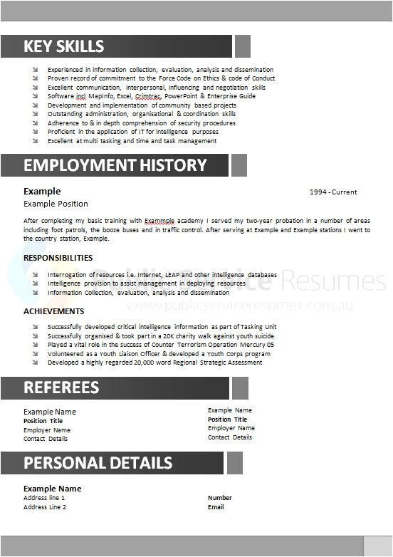 Aps Job Application Resume Government Resume Example Public Service Aps Job Application Resume Government Resume Example Public Service