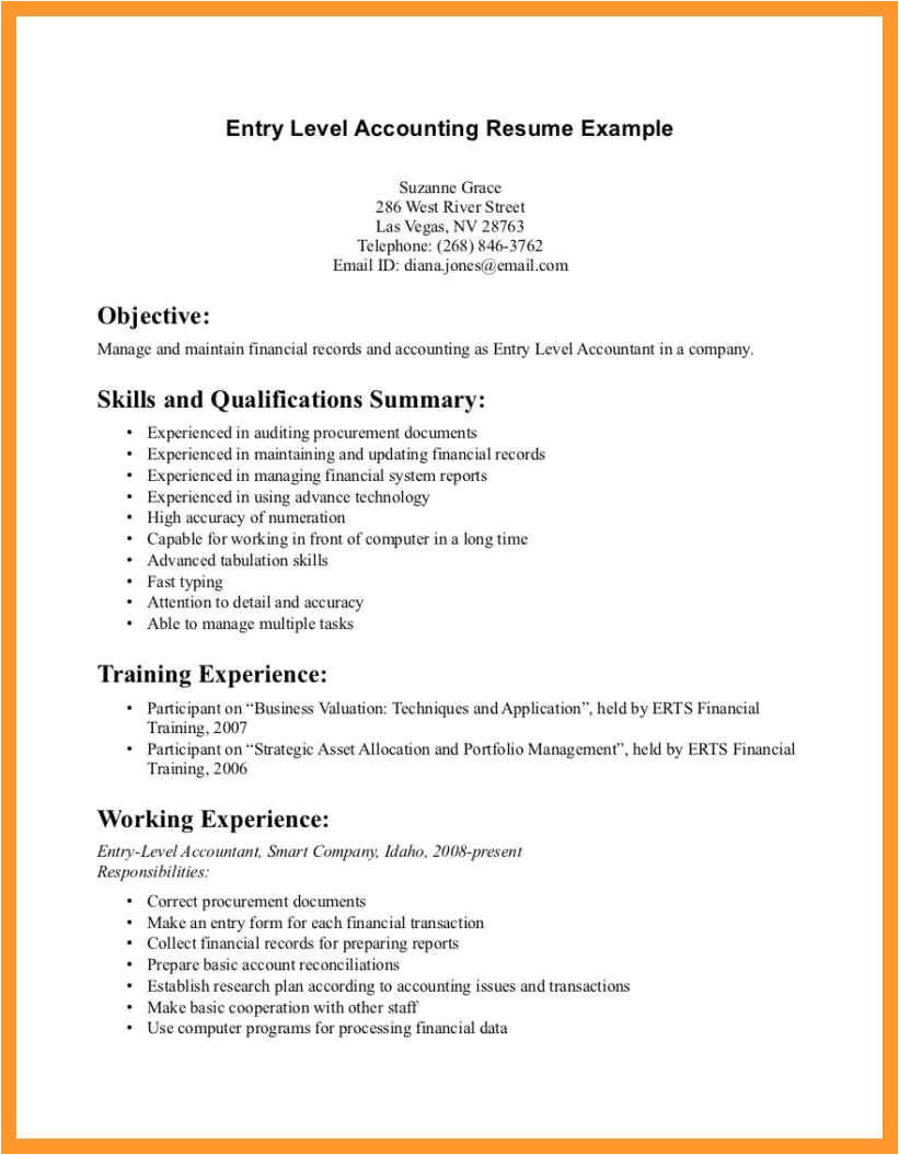 Basic Beginner Resume Williamson ga us