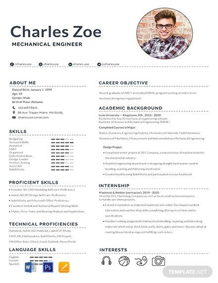 Fresher Mechanical Engineer Resume Doc Williamson ga us