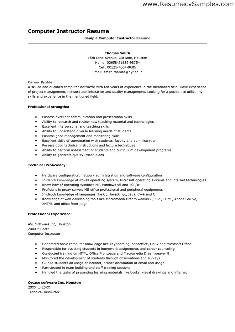 How To List Basic Computer Skills On Resume Williamson ga us
