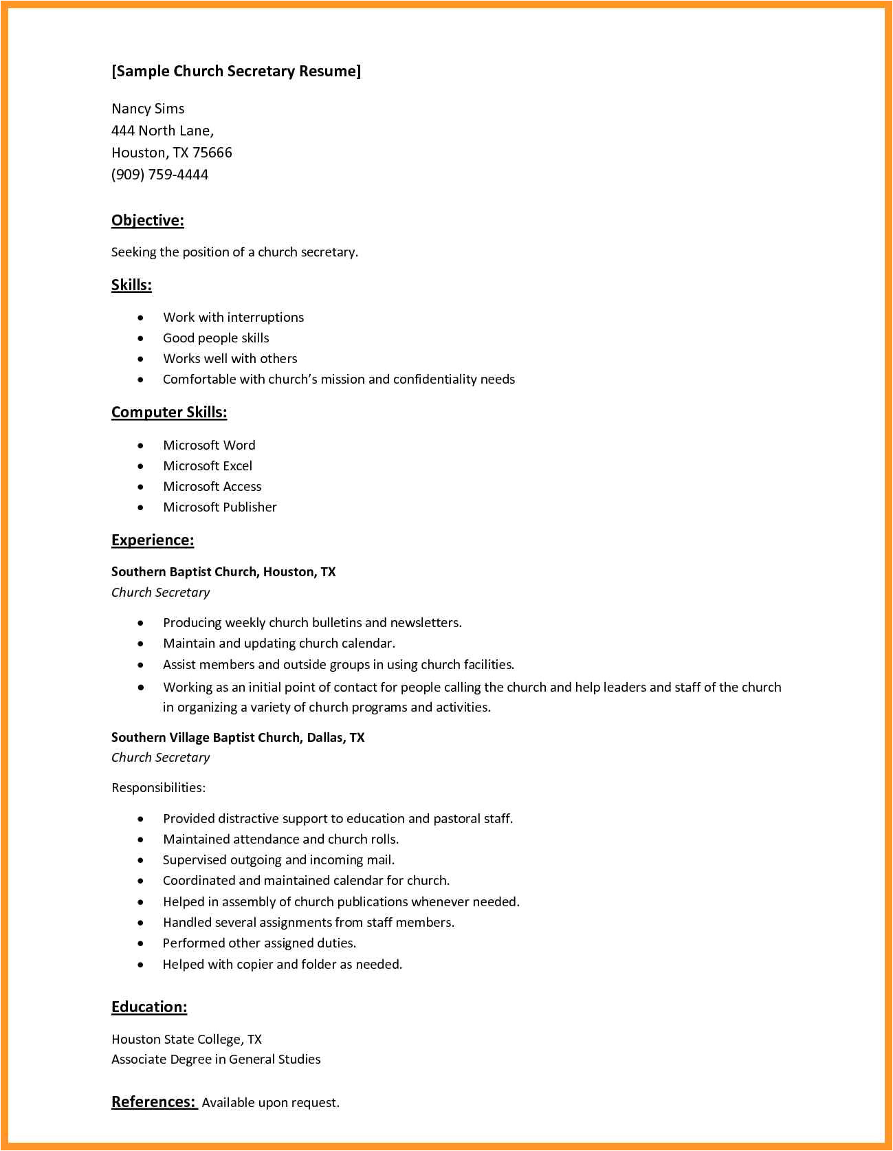 How To Write Basic Computer Knowledge In Resume Williamson ga us
