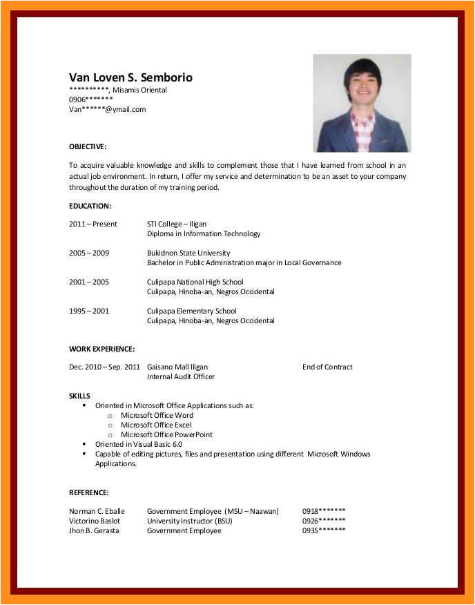 Sample Resume Objectives With No Work Experience Sutajoyob