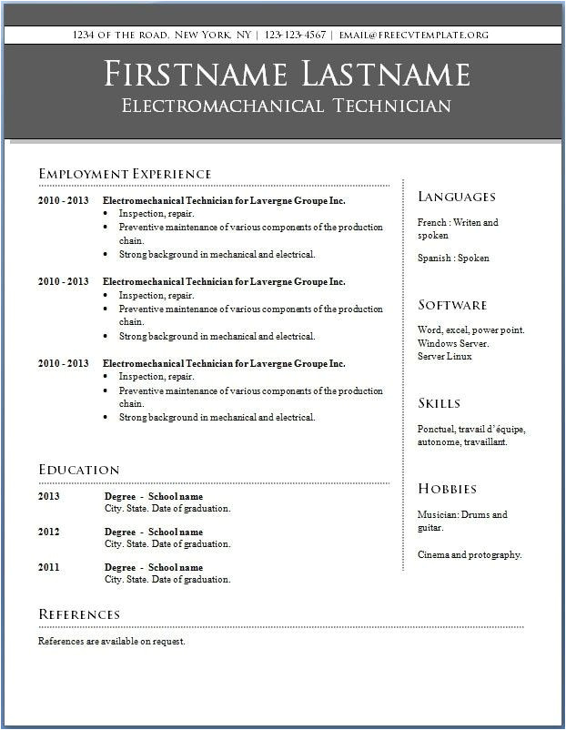Resume Format For Job Interview In Word Williamson ga us