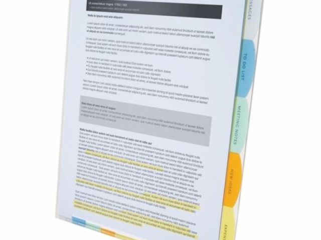 Templates Wilsonjones Com Wilson Jones View Tab Professional sorter 5 ...