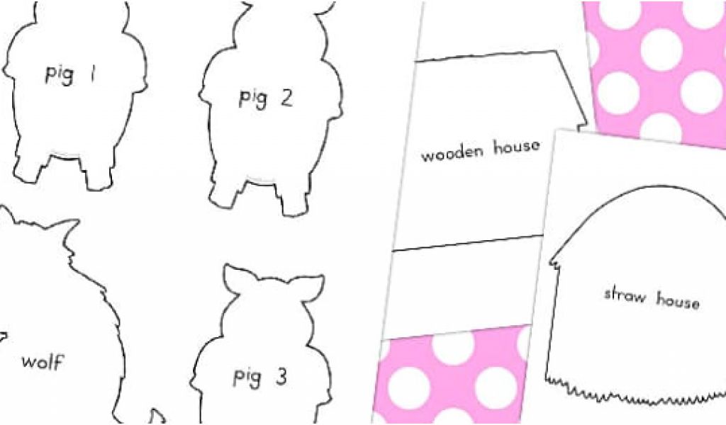 The Three Little Pigs Puppet Templates the Three Little Pigs Shadow ...